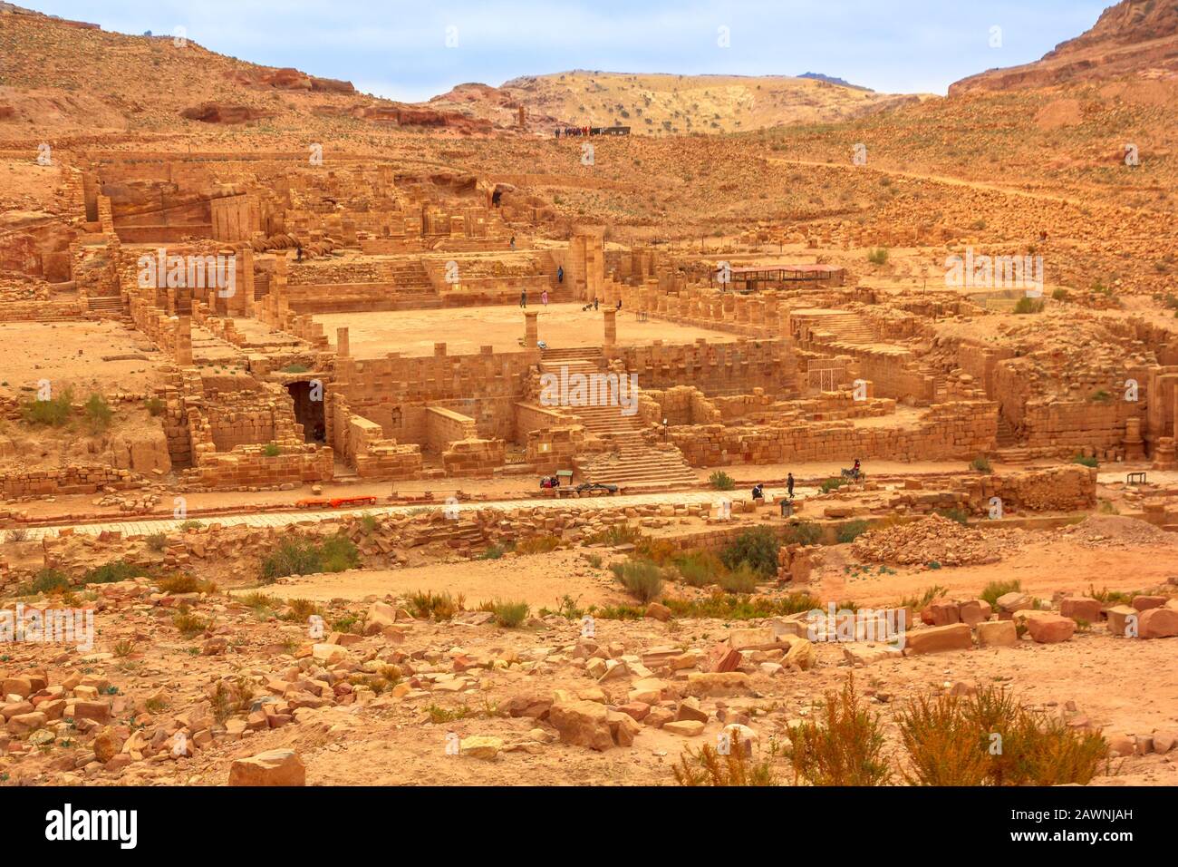 Great temple petra ruins petra hi-res stock photography and images - Alamy