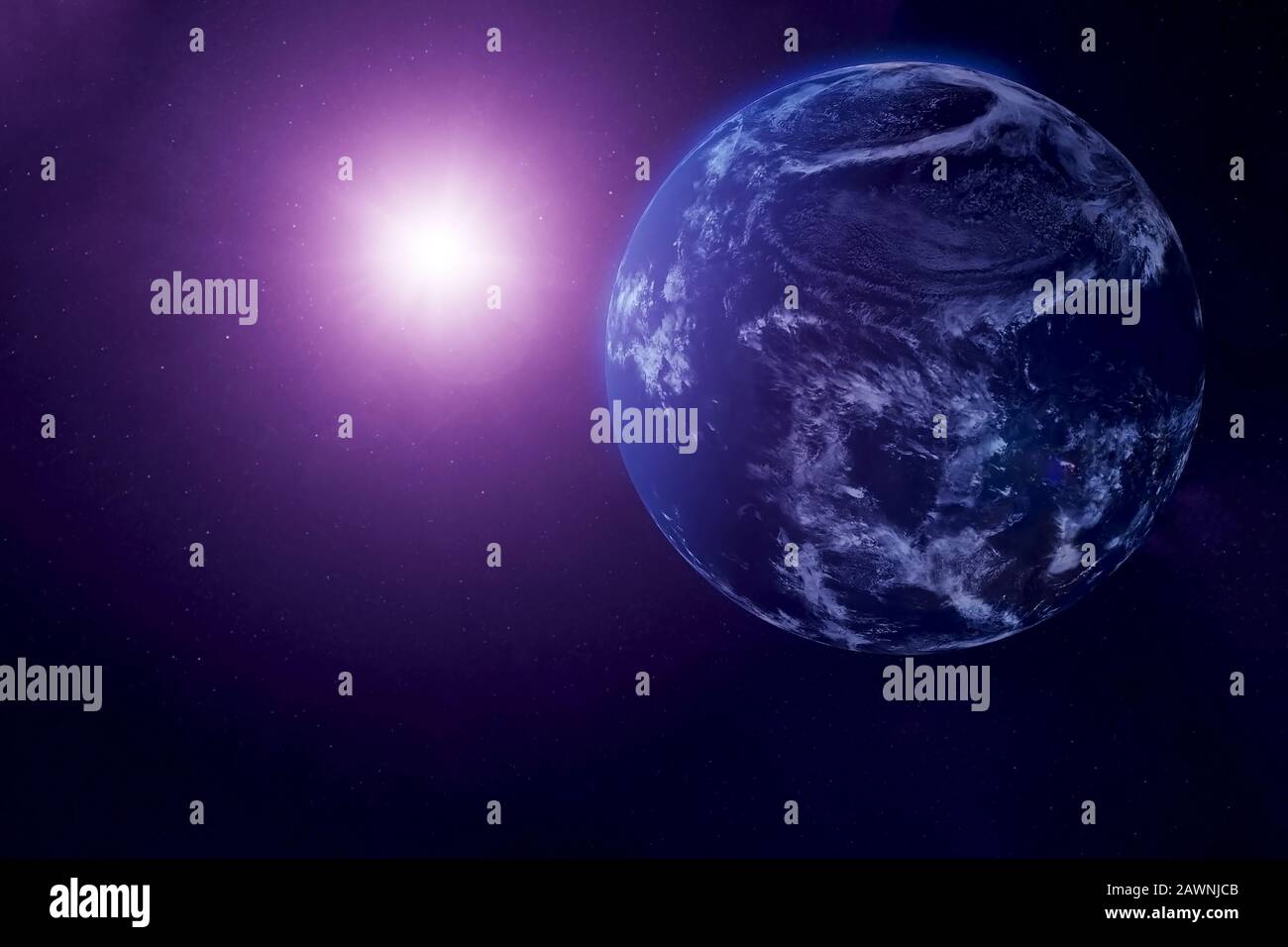 Ultraviolet Purple Space