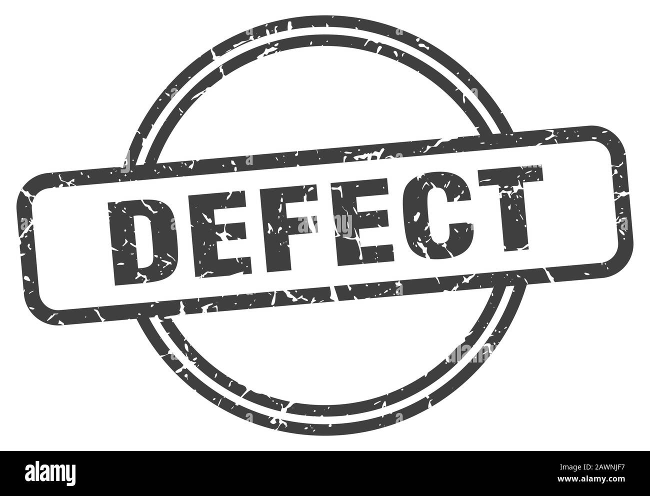 defect stamp. defect round vintage grunge sign. defect Stock Vector ...