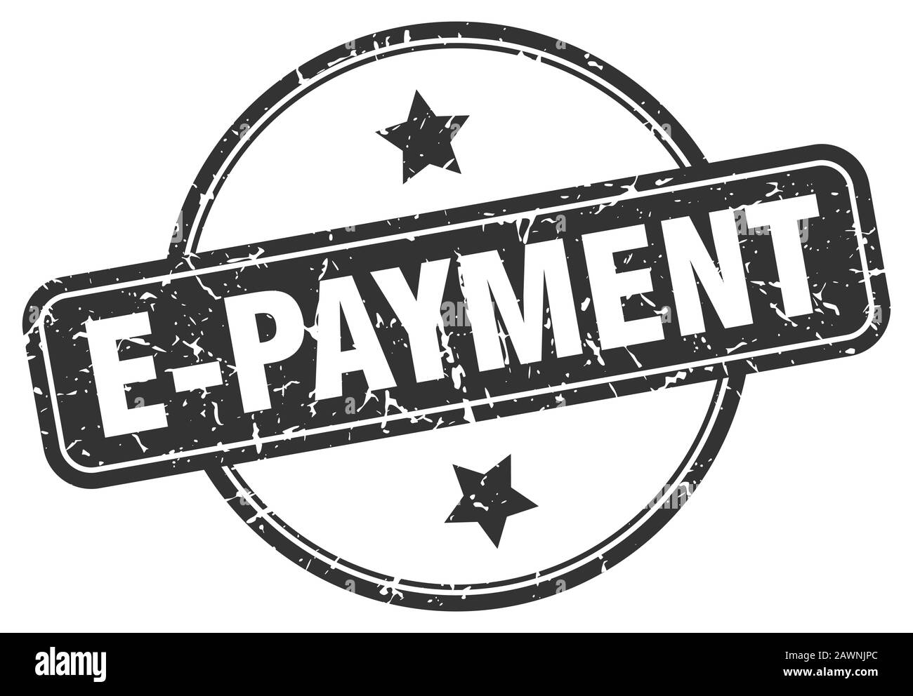 e-payment stamp. e-payment round vintage grunge sign. e-payment Stock ...