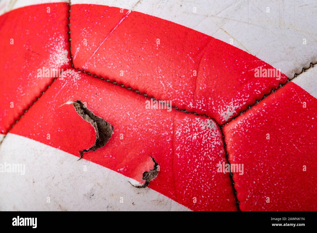 Damage worn soccer hi-res stock photography and images - Alamy