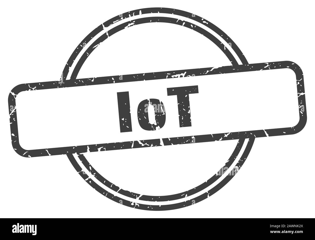 iot stamp. iot round vintage grunge sign. iot Stock Vector Image & Art ...