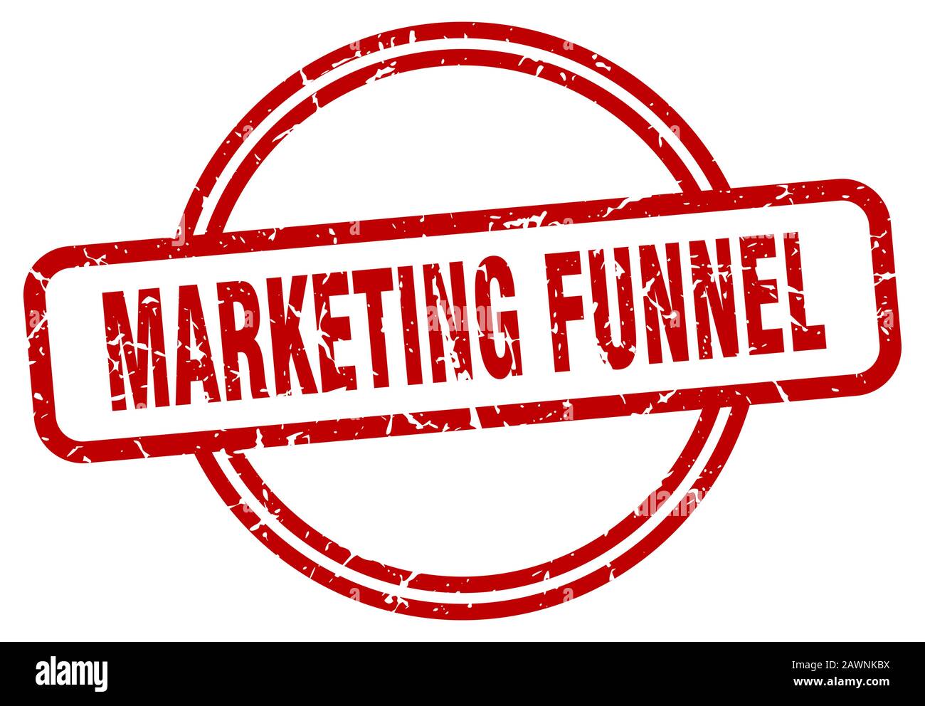 marketing funnel stamp. marketing funnel round vintage grunge sign ...