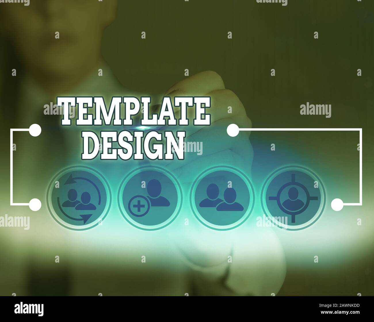 Word writing text Template Design. Business photo showcasing an overall layout or blueprint with ...