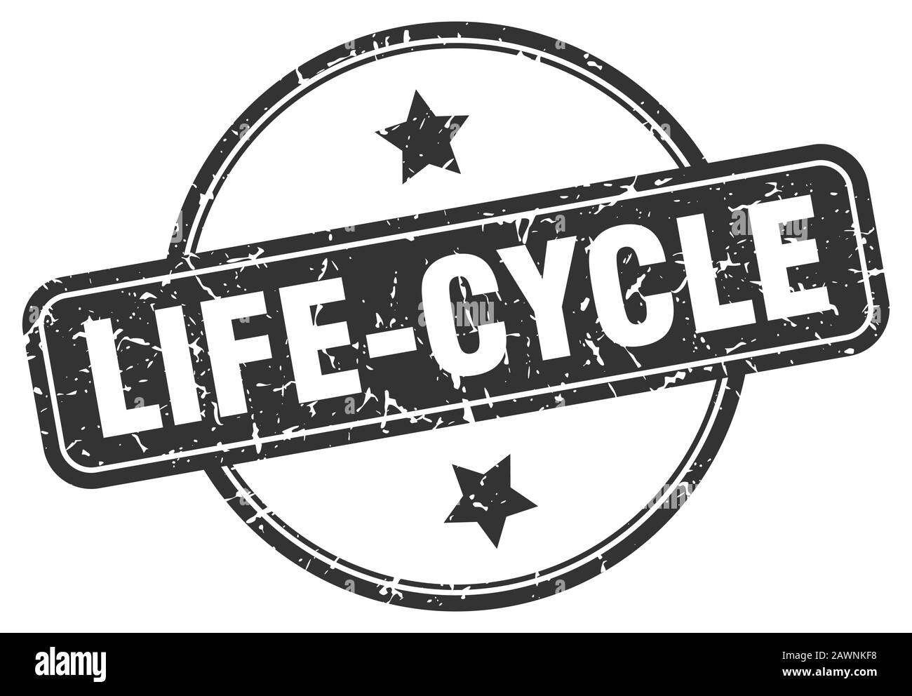 life-cycle stamp. life-cycle round vintage grunge sign. life-cycle ...