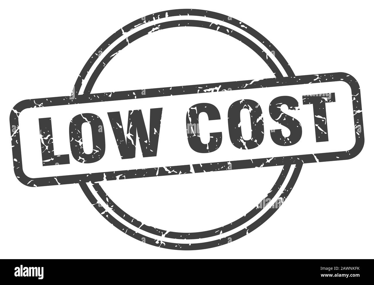 low cost stamp. low cost round vintage grunge sign. low cost Stock ...