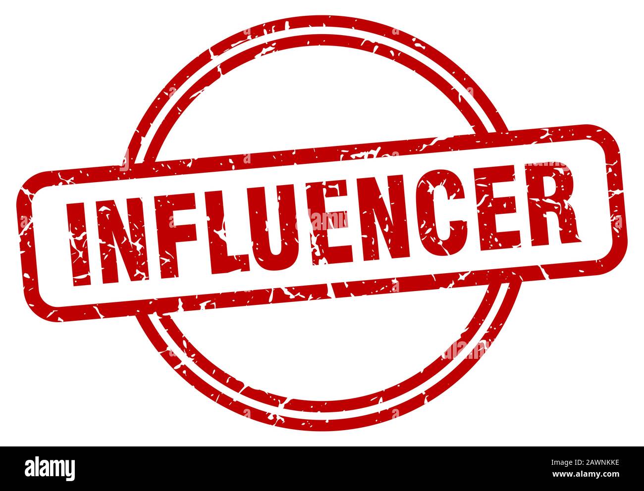 influencer stamp. influencer round vintage grunge sign. influencer ...