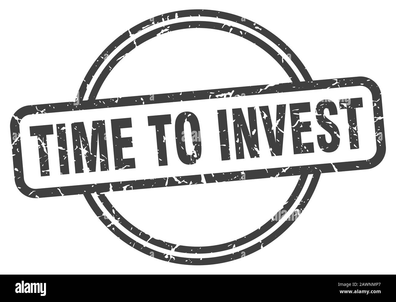 time to invest stamp. time to invest round vintage grunge sign. time to ...