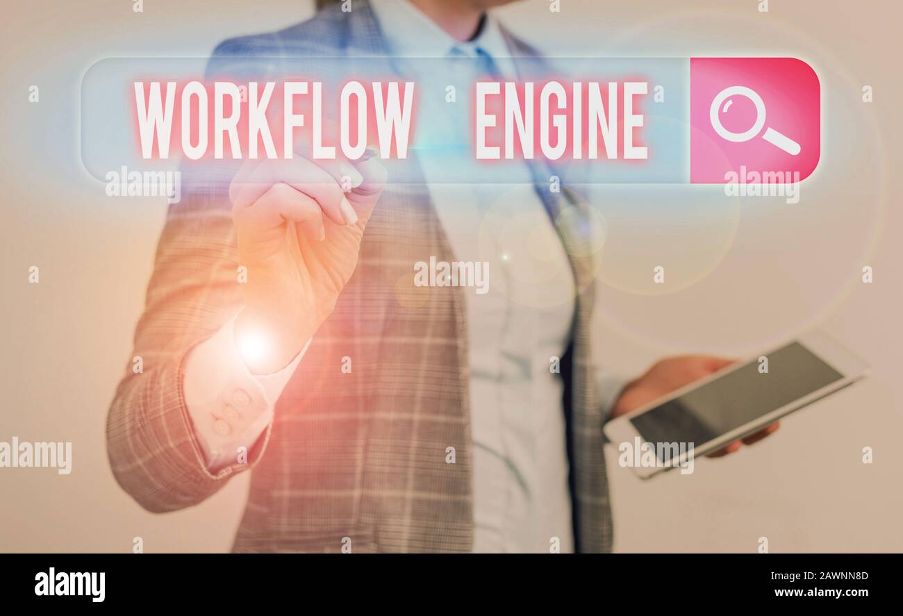 Handwriting Text Writing Workflow Engine Conceptual Photo Software Application That