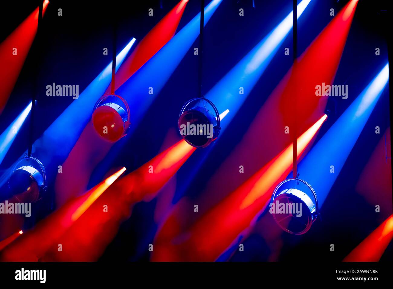 Lights at stage or concert show. Night party Stock Photo - Alamy