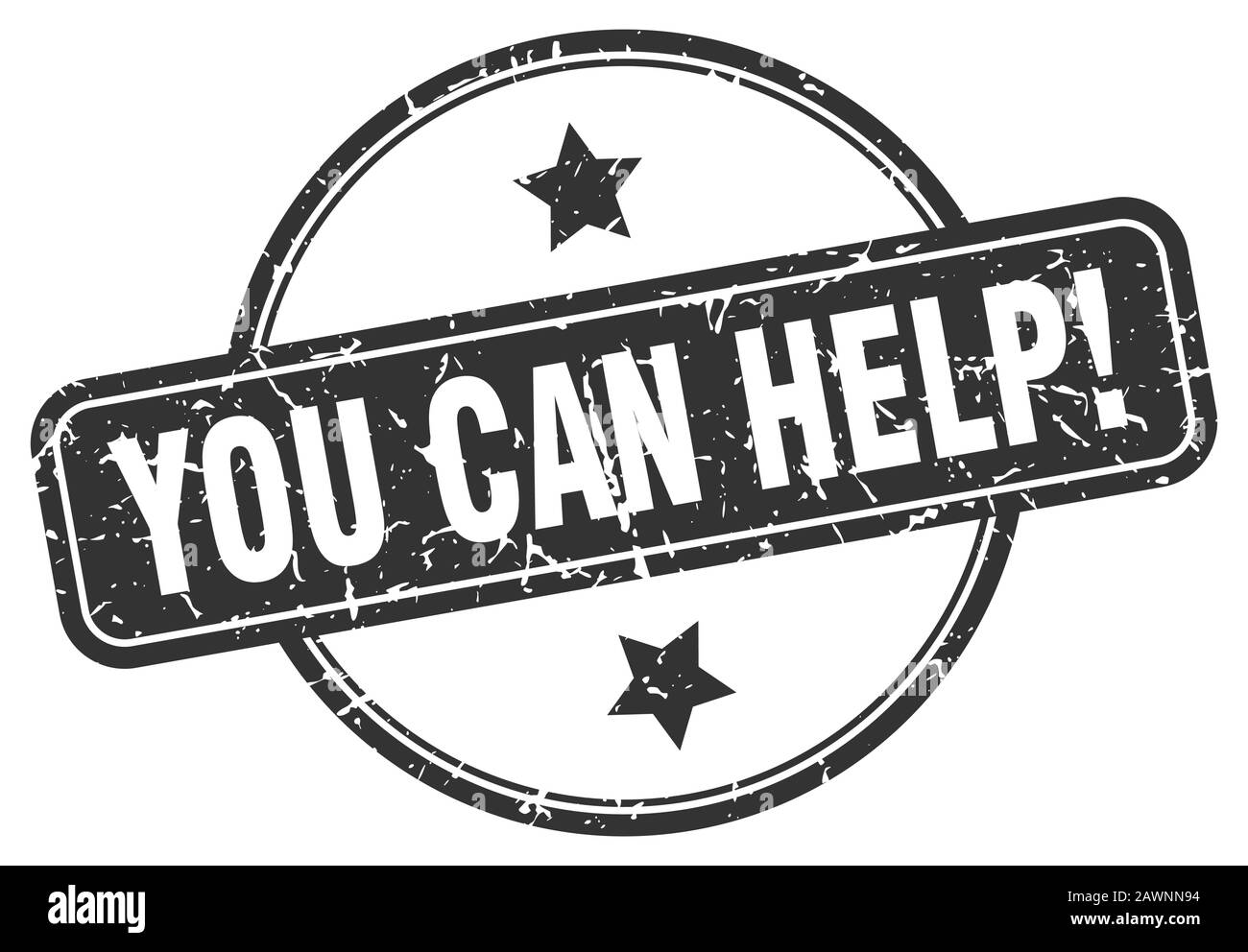 you can help stamp. you can help round vintage grunge sign. you can ...