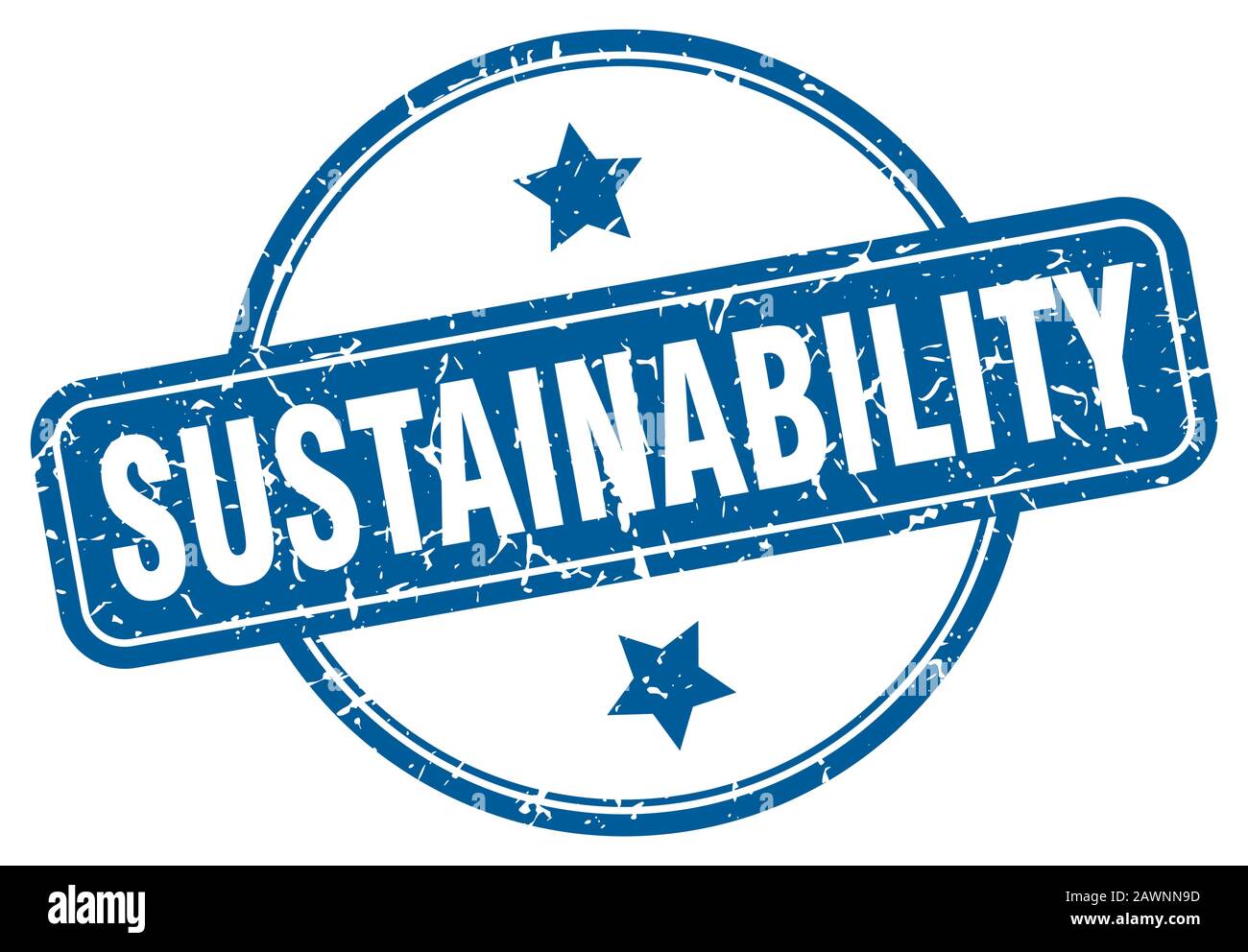 sustainability stamp. sustainability round vintage grunge sign ...