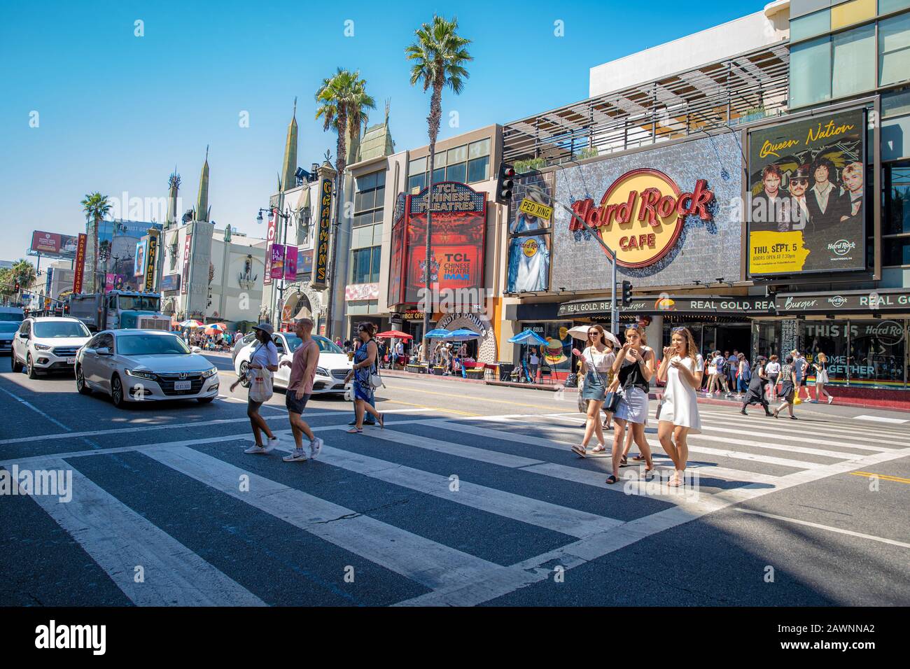 Hollywood Boulevard Los Angeles Road High Resolution Stock Photography ...
