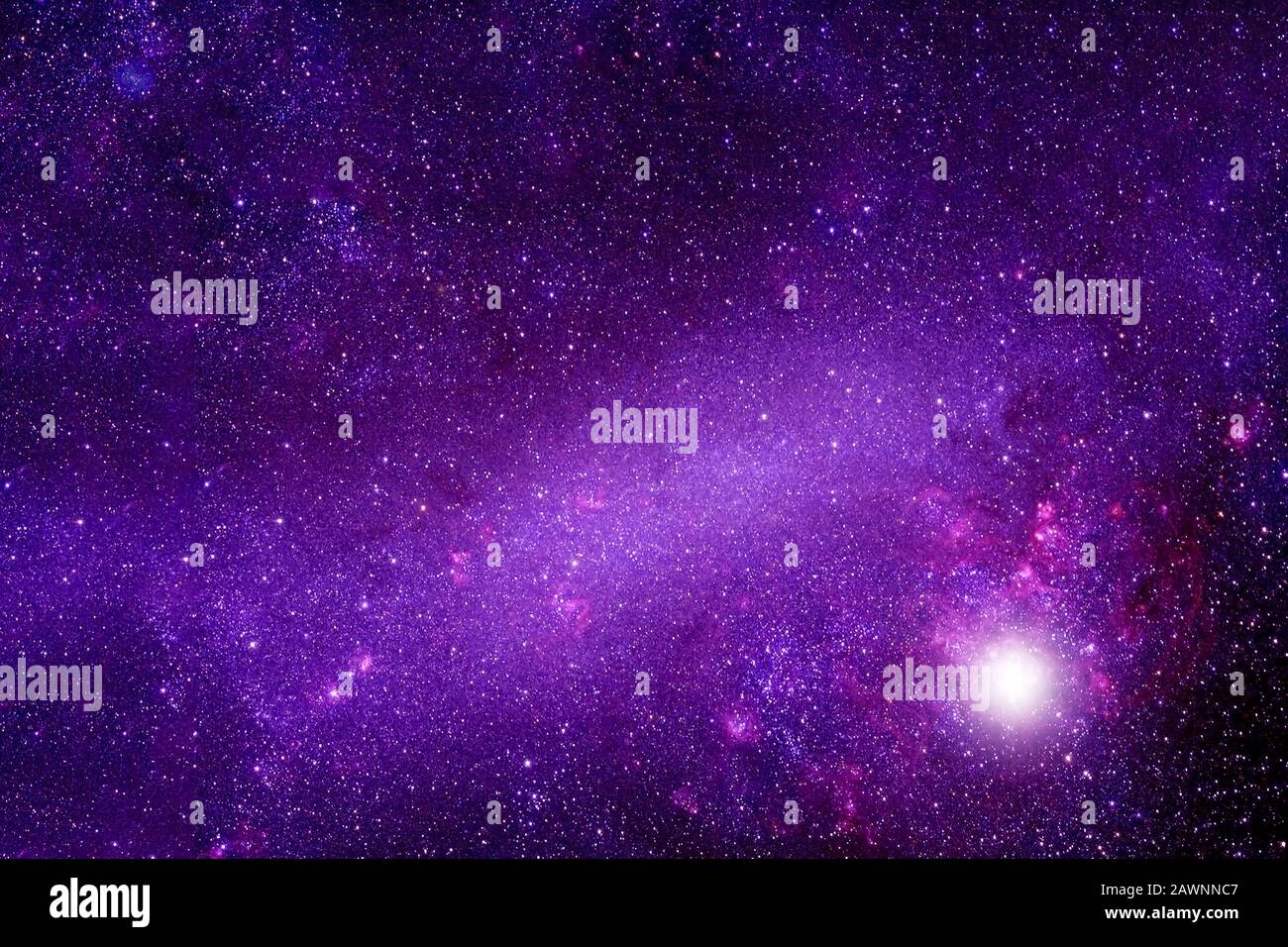 Deep space, purple with stars and nebulae. Elements of this image were ...