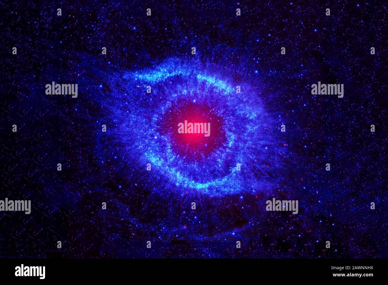 Beautiful blue galaxy. With stars and systems. Elements of this image ...