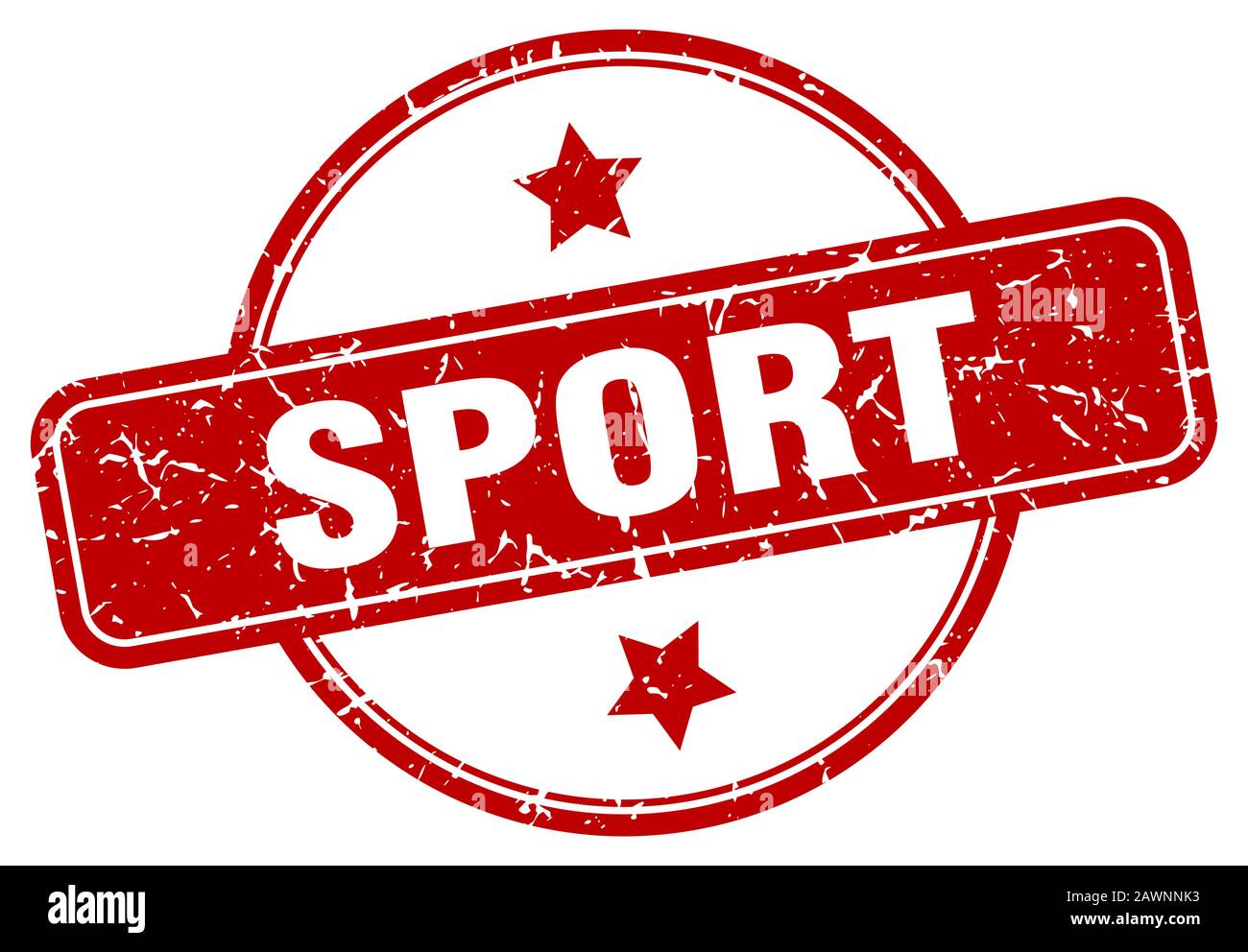 sport stamp. sport round vintage grunge sign. sport Stock Vector Image ...