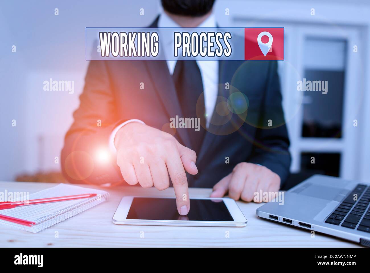 Conceptual hand writing showing Working Process. Concept meaning ...