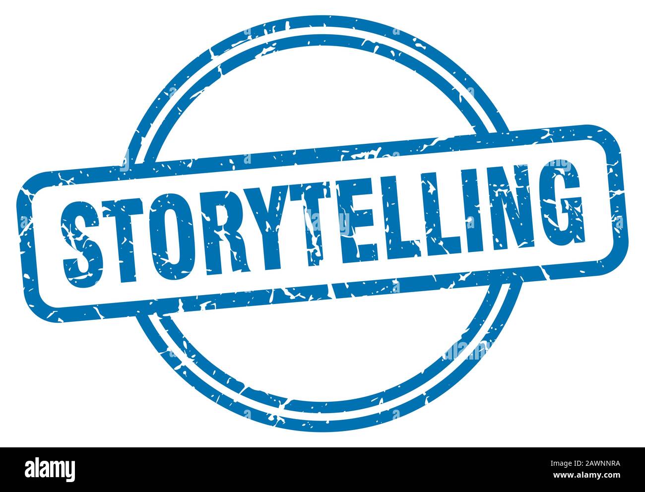 storytelling stamp. storytelling round vintage grunge sign ...