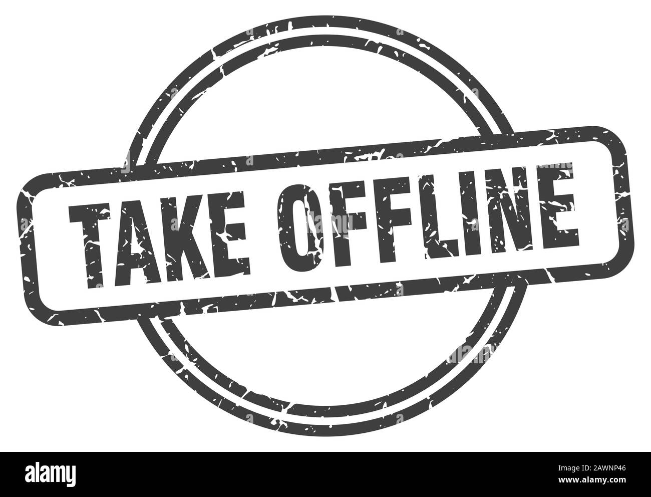 Offline stamp Black and White Stock Photos & Images - Alamy