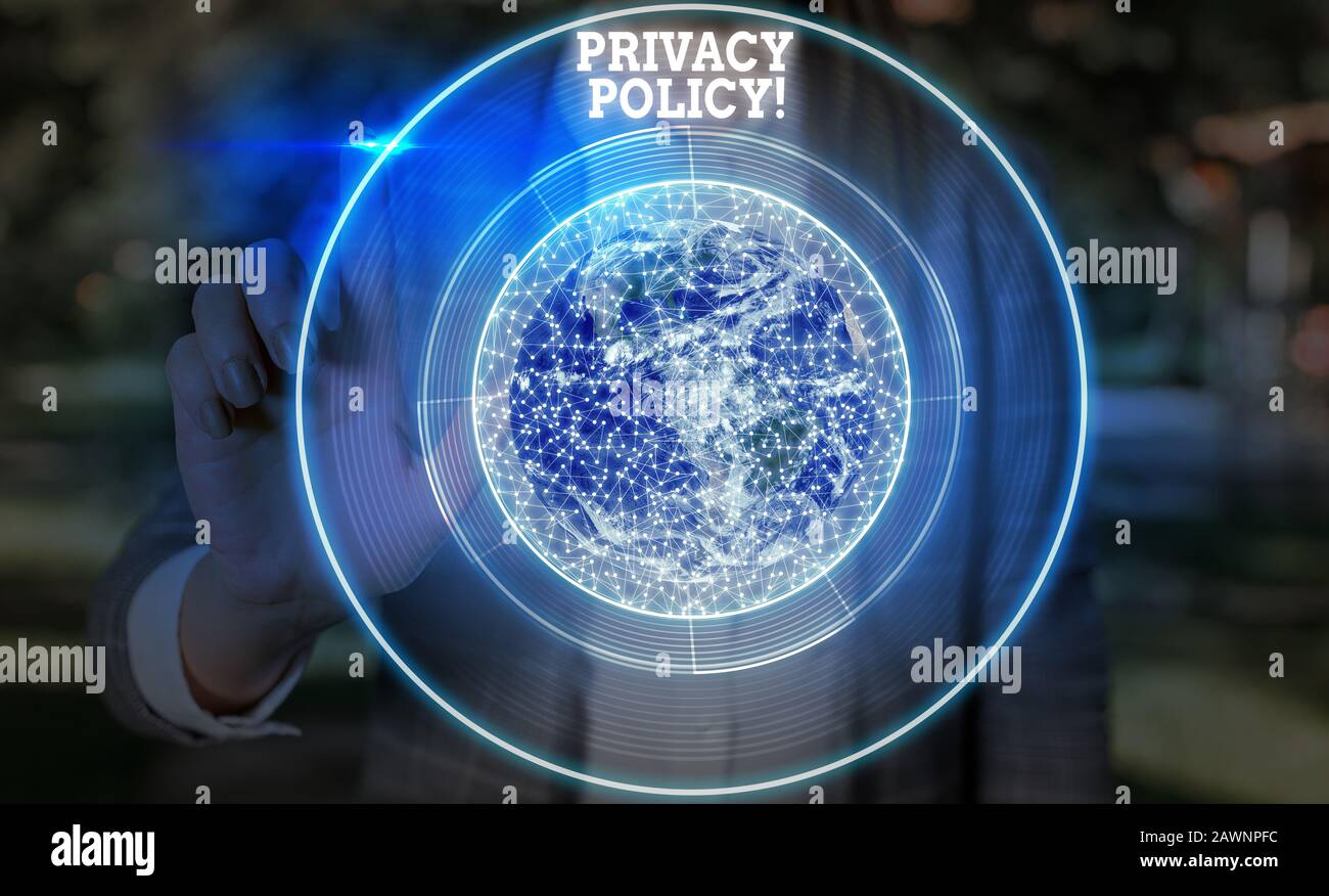 Writing note showing Privacy Policy. Business concept for statement or ...