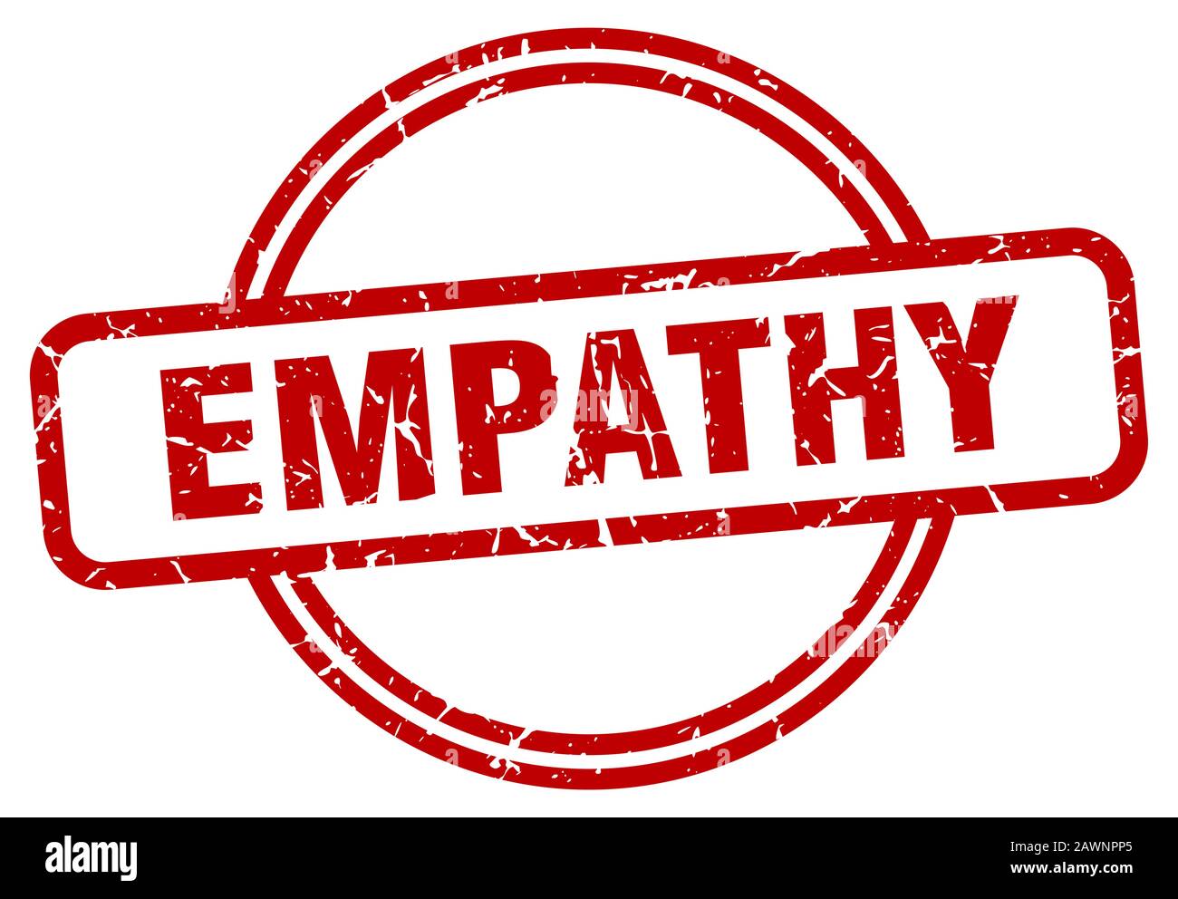 empathy stamp. empathy round vintage grunge sign. empathy Stock Vector ...