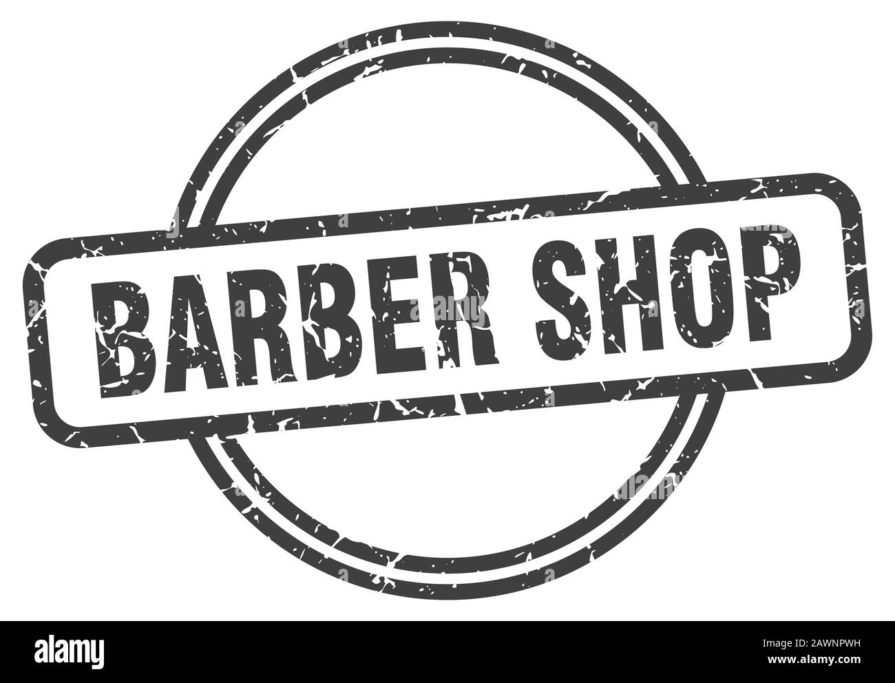 barber shop stamp. barber shop round vintage grunge sign. barber shop ...