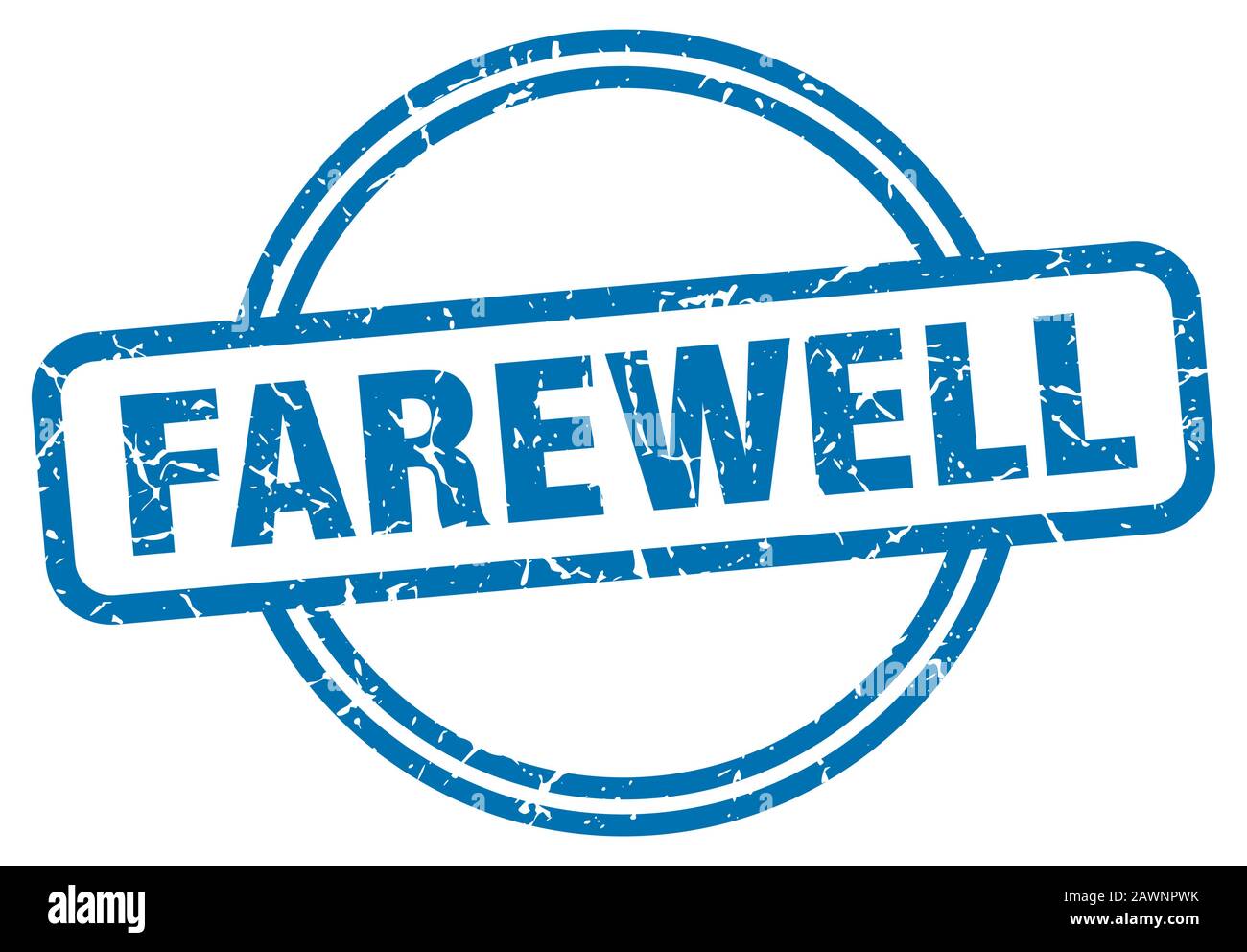 farewell stamp. farewell round vintage grunge sign. farewell Stock ...