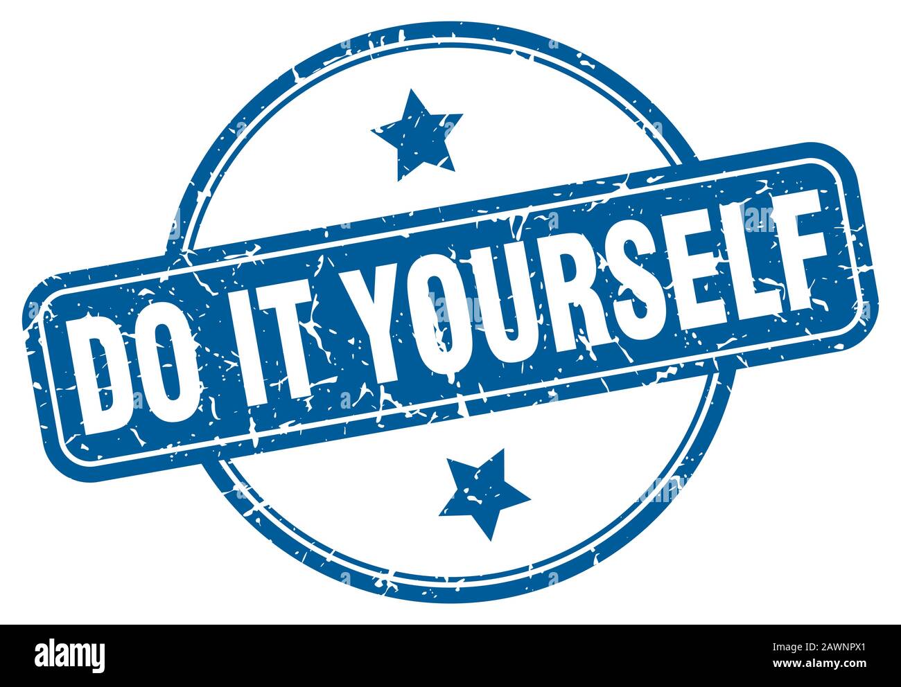 do it yourself stamp. do it yourself round vintage grunge sign. do it ...