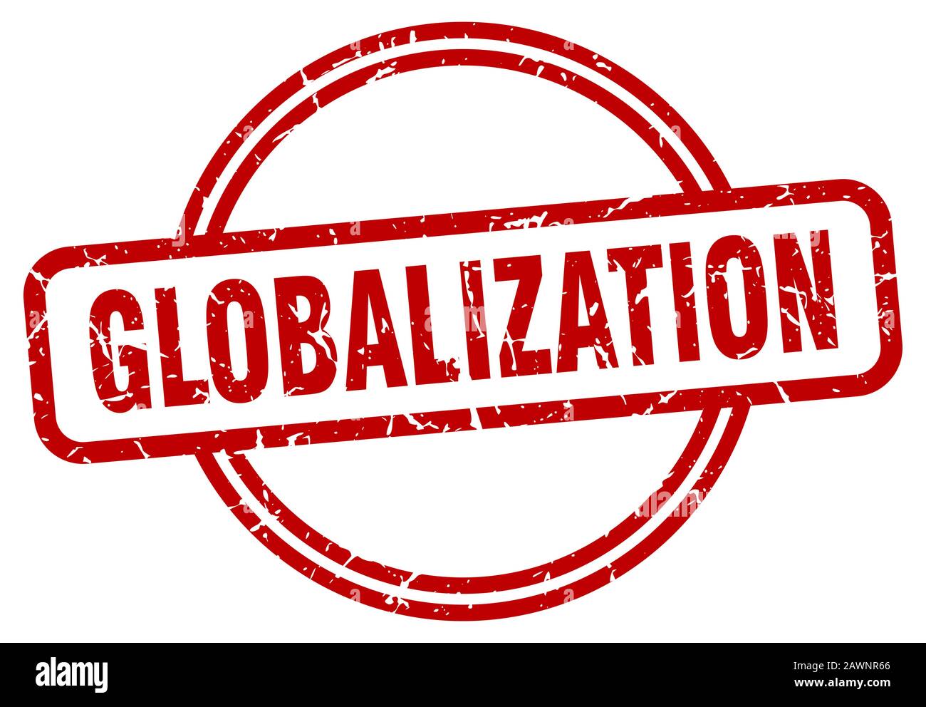 globalization stamp. globalization round vintage grunge sign ...