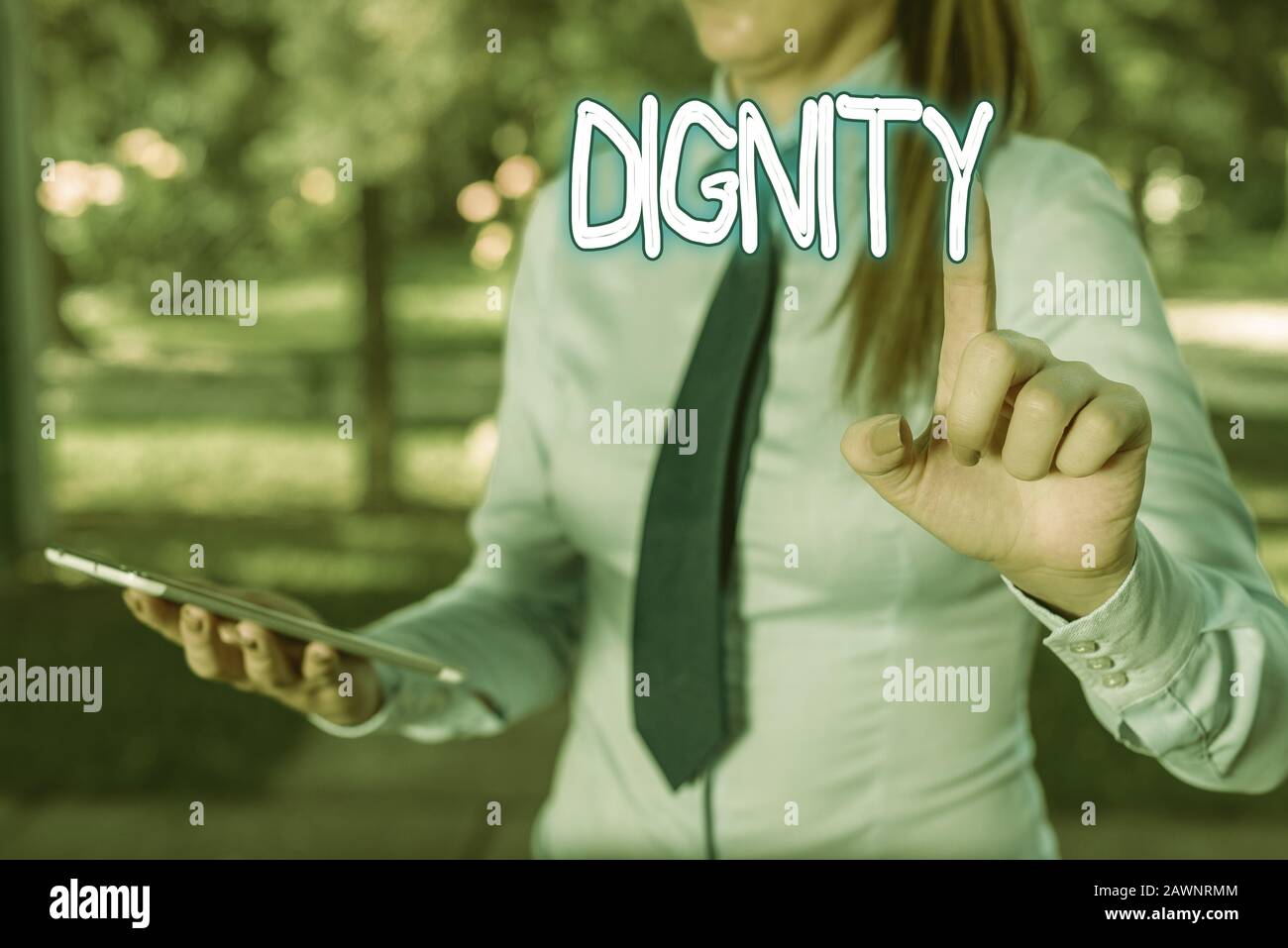 Word writing text Dignity. Business photo showcasing Quality Being ...