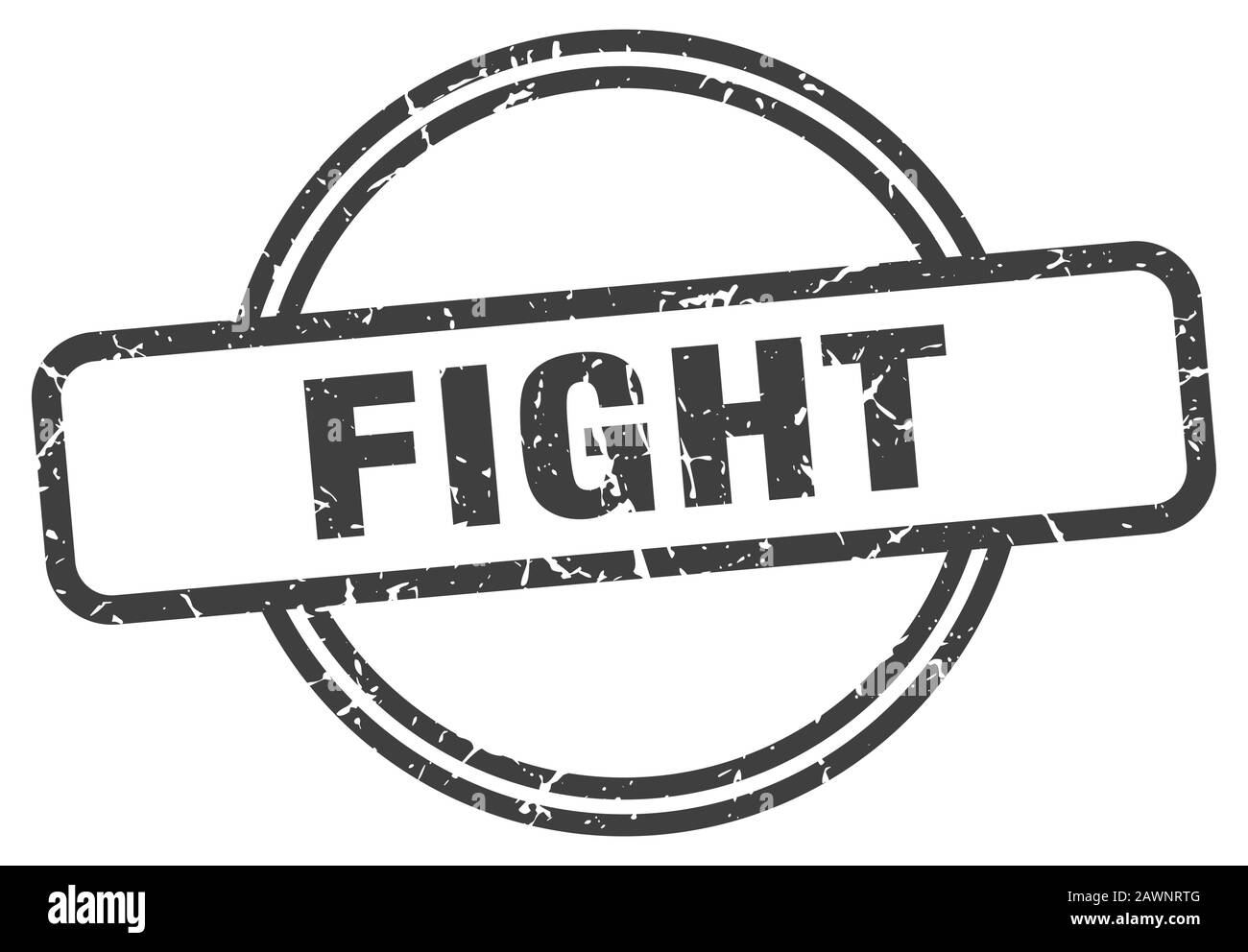 fight stamp. fight round vintage grunge sign. fight Stock Vector Image ...