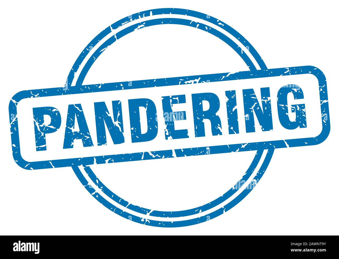 pandering stamp. pandering round vintage grunge sign. pandering Stock ...