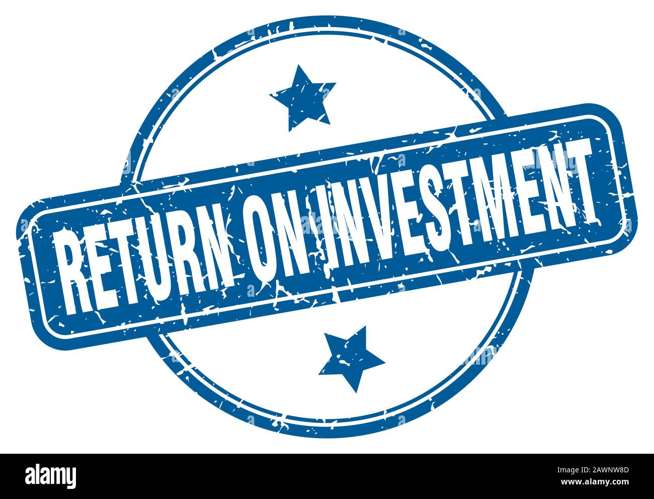 return on investment stamp. return on investment round vintage grunge ...