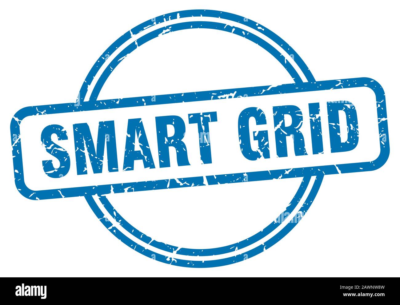 smart grid stamp. smart grid round vintage grunge sign. smart grid ...