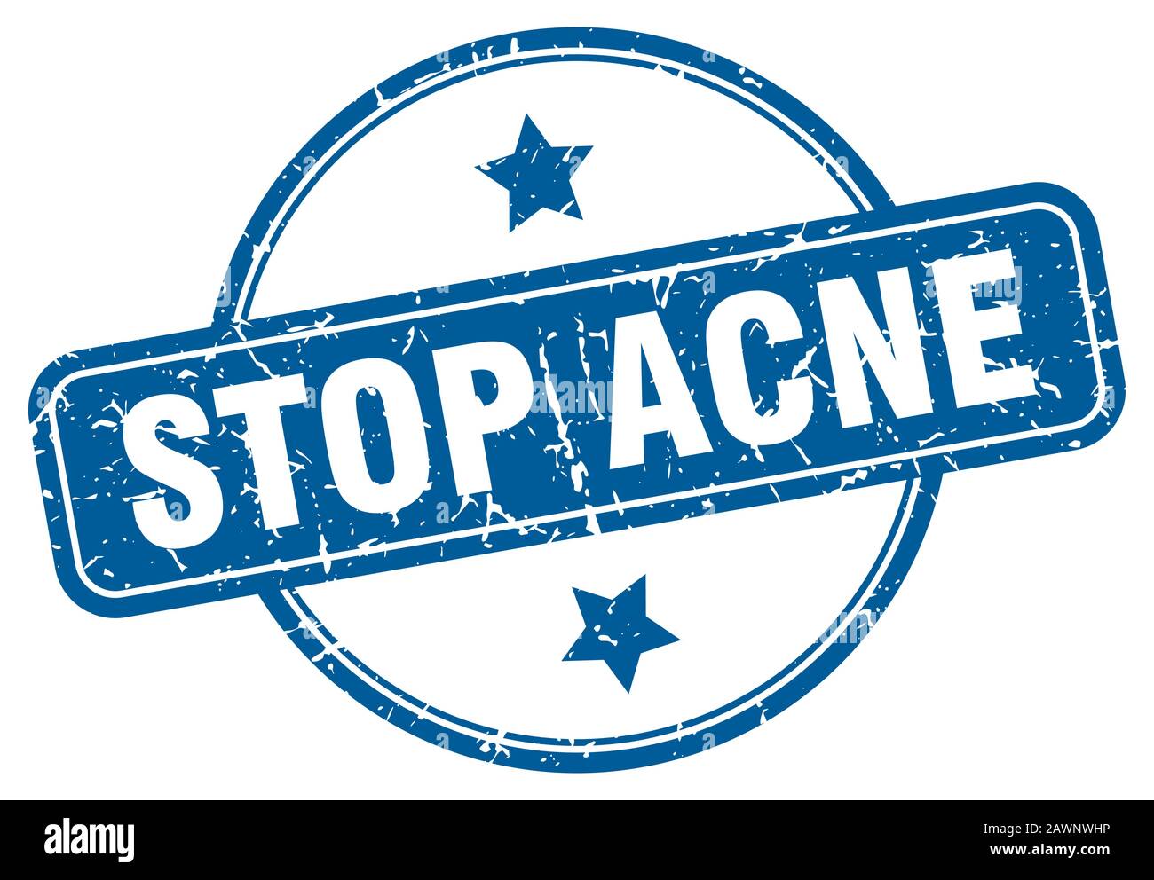 stop acne stamp. stop acne round vintage grunge sign. stop acne Stock ...