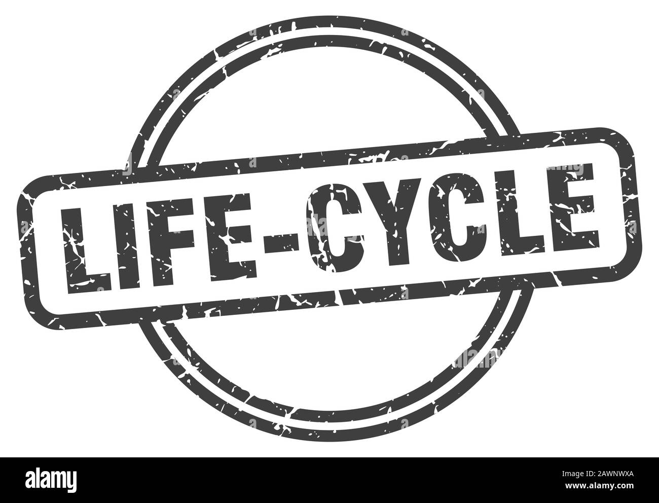 Life cycle round grunge Stock Vector Images - Alamy