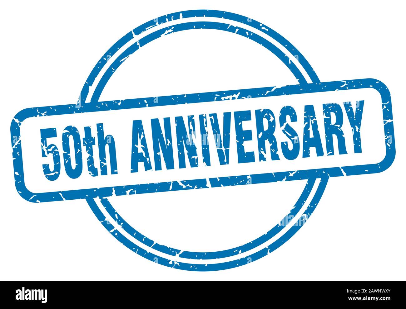 50th anniversary stamp. 50th anniversary round vintage grunge sign ...