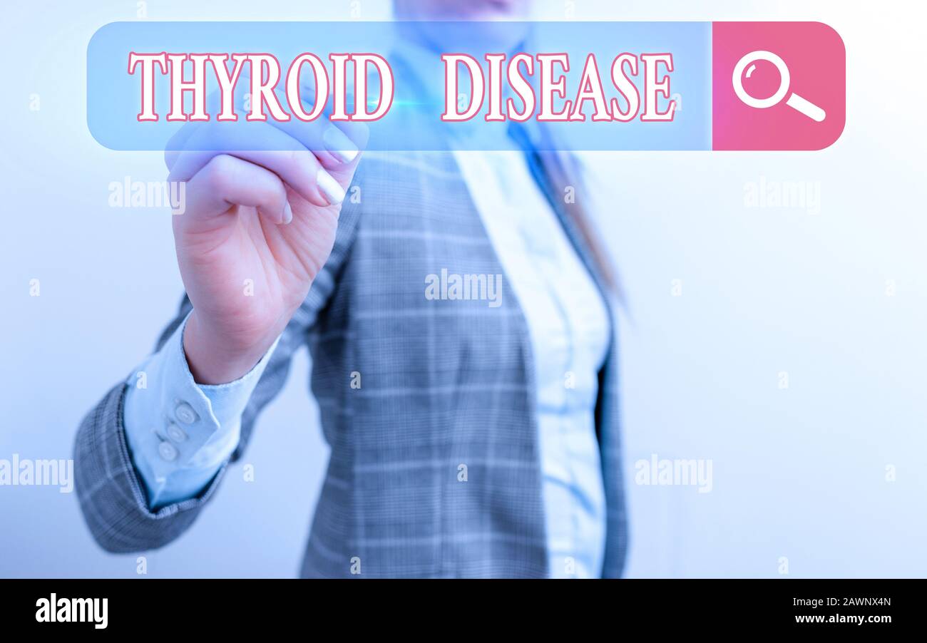 Word writing text Thyroid Disease. Business photo showcasing the ...