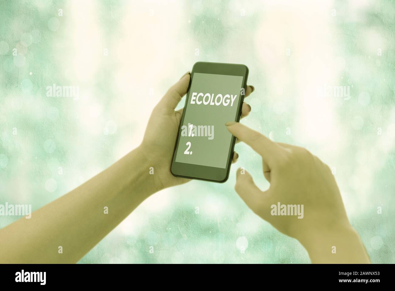 Handwriting text writing Ecology. Conceptual photo Branch of science ...