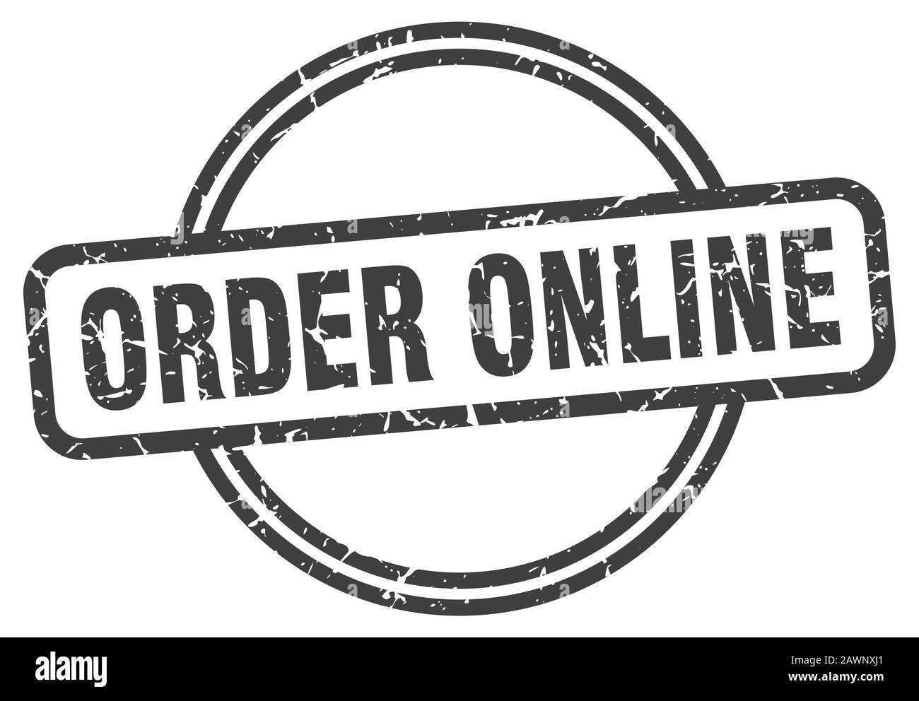 order online stamp. order online round vintage grunge sign. order ...