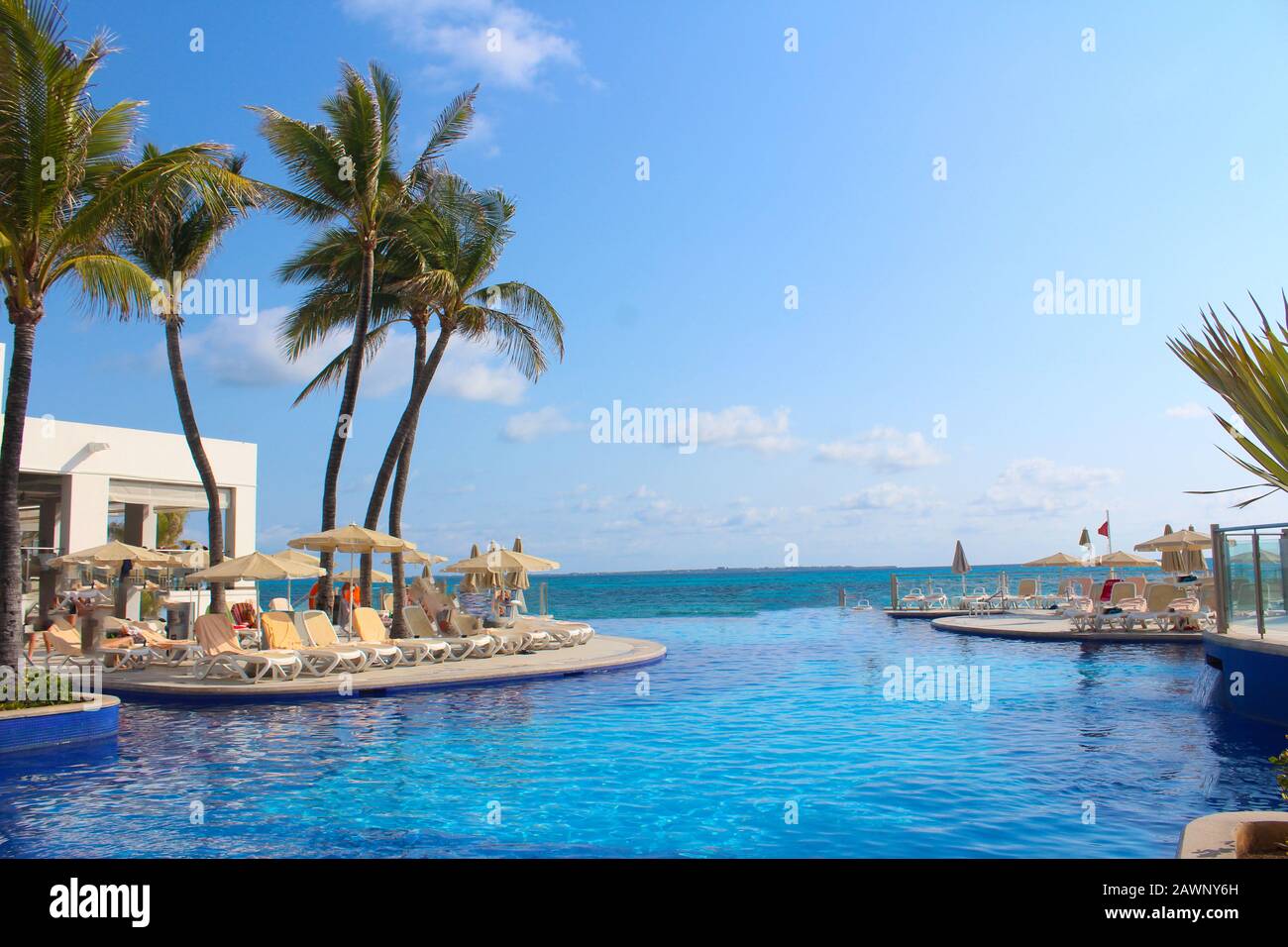 Cancun beach landscape (Mexico Stock Photo - Alamy