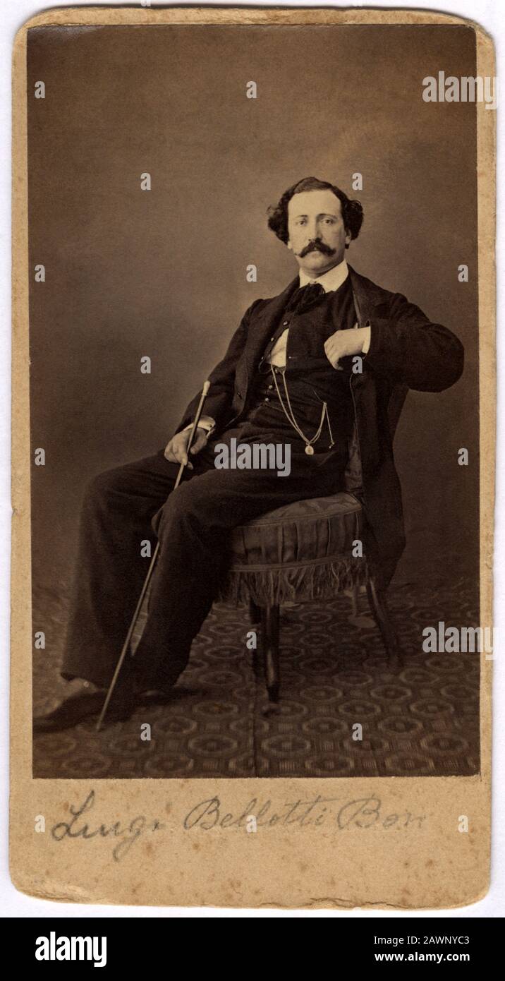 1870 ca , ROMA , ITALY : The italian theatre actor and patriot LUIGI ...