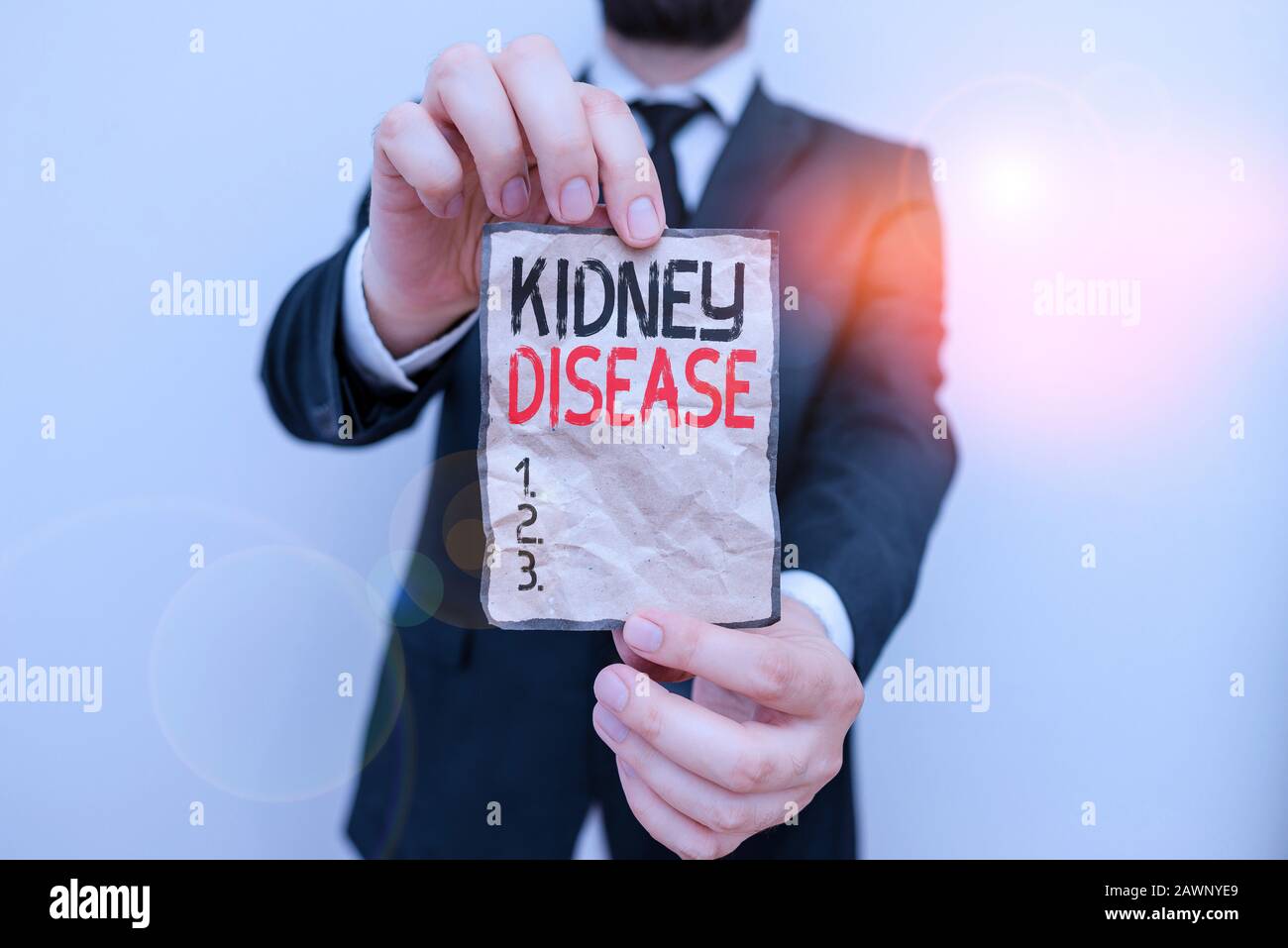 Text sign showing Kidney Disease. Business photo showcasing condition ...