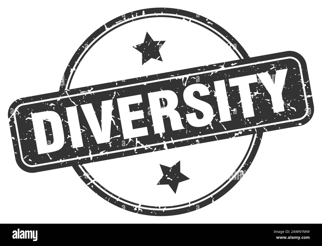 diversity stamp. diversity round vintage grunge sign. diversity Stock ...