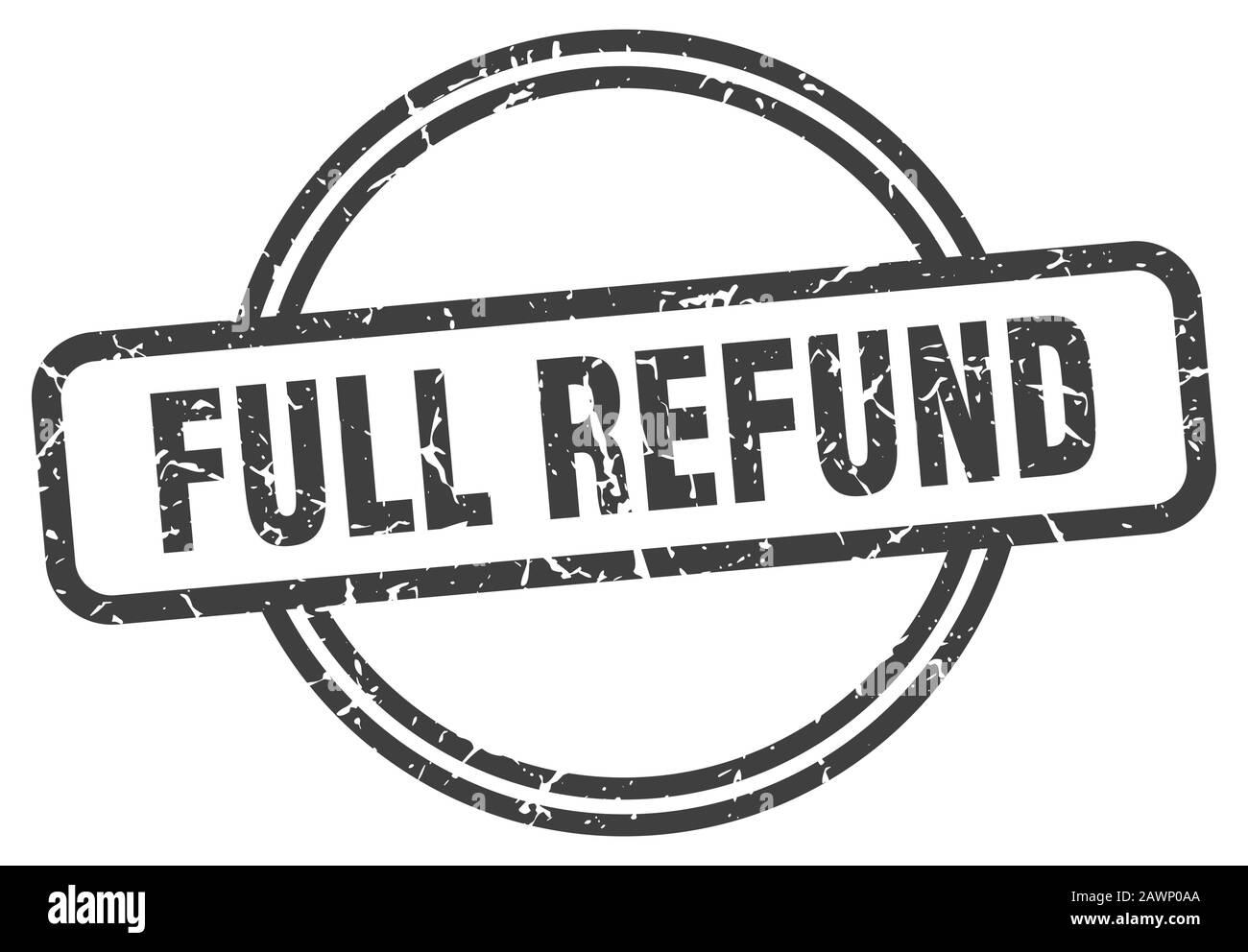 Full refund rubber stamp Black and White Stock Photos & Images - Alamy