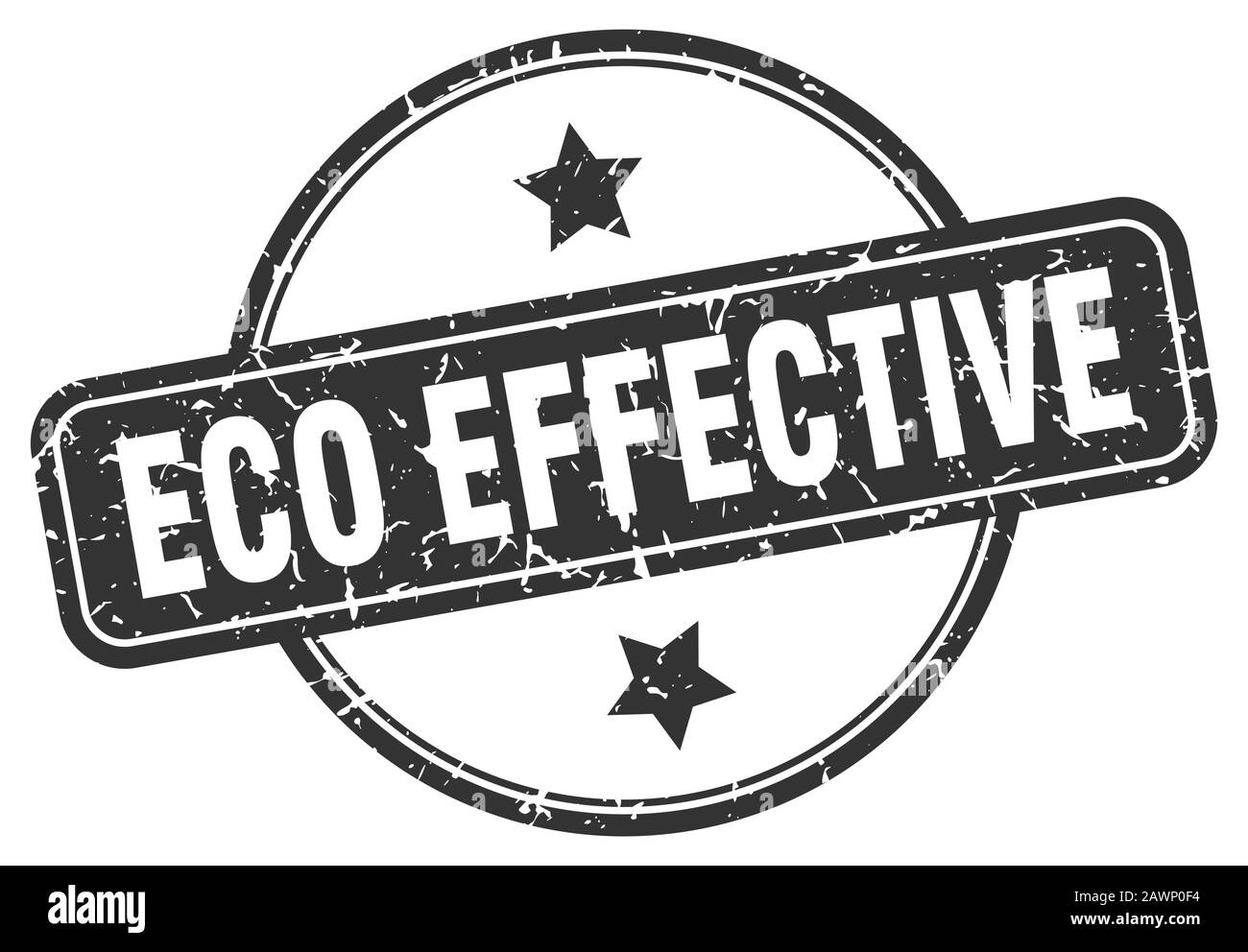 eco effective stamp. eco effective round vintage grunge sign. eco ...