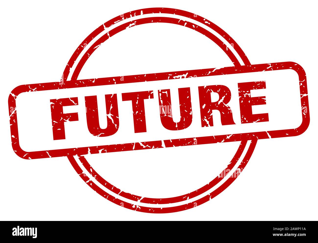future stamp. future round vintage grunge sign. future Stock Vector ...