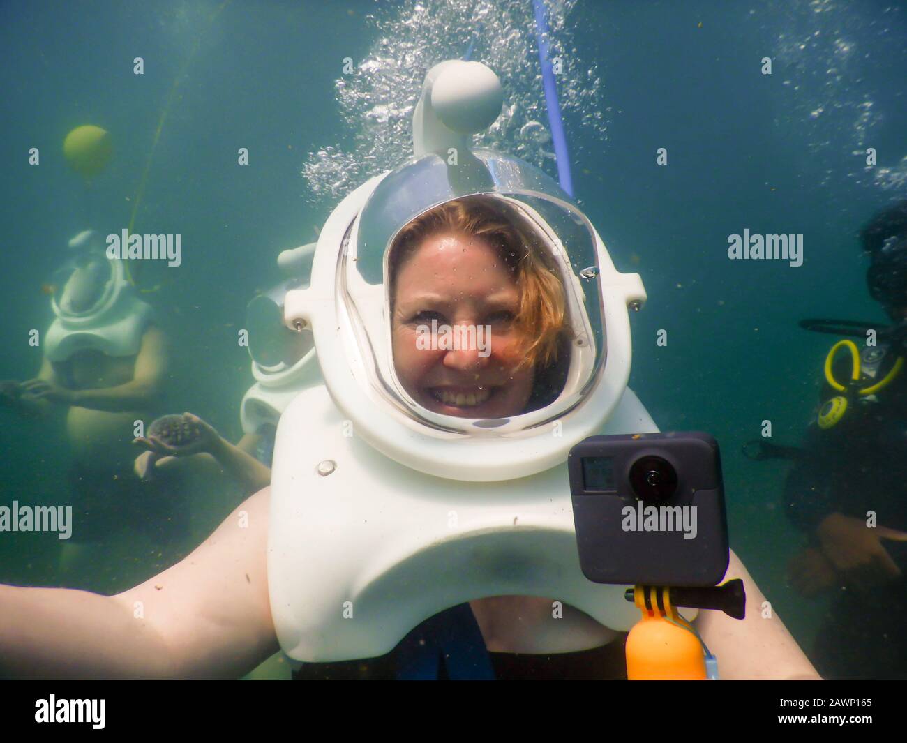 Diving Helmet Woman High Resolution Stock Photography and Images - Alamy