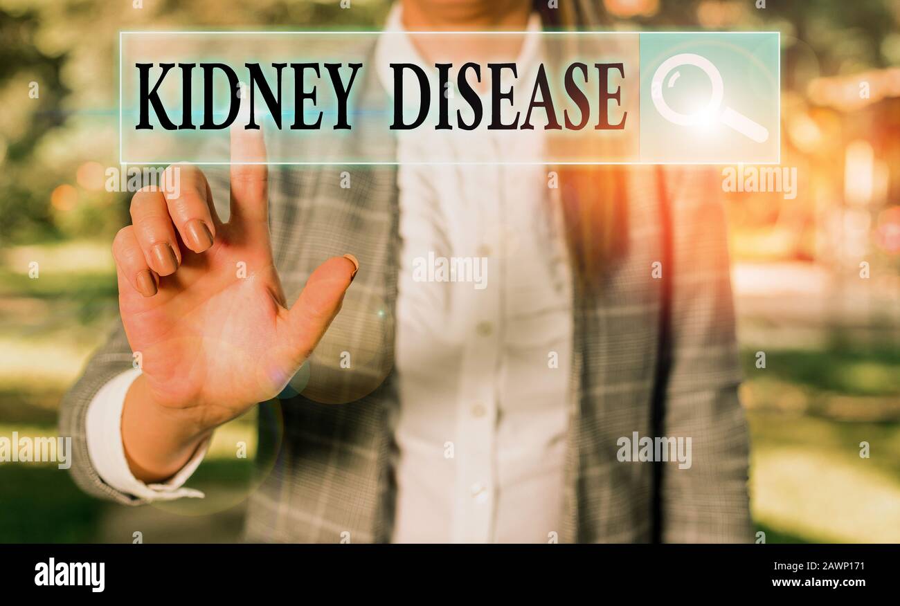 Word writing text Kidney Disease. Business photo showcasing condition ...
