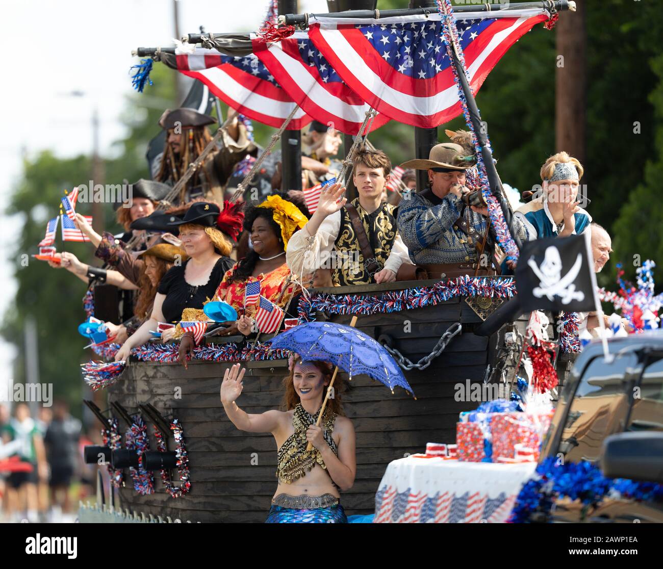 Arlington, Texas, USA - July 4, 2019: Arlington 4th of July Parade ...